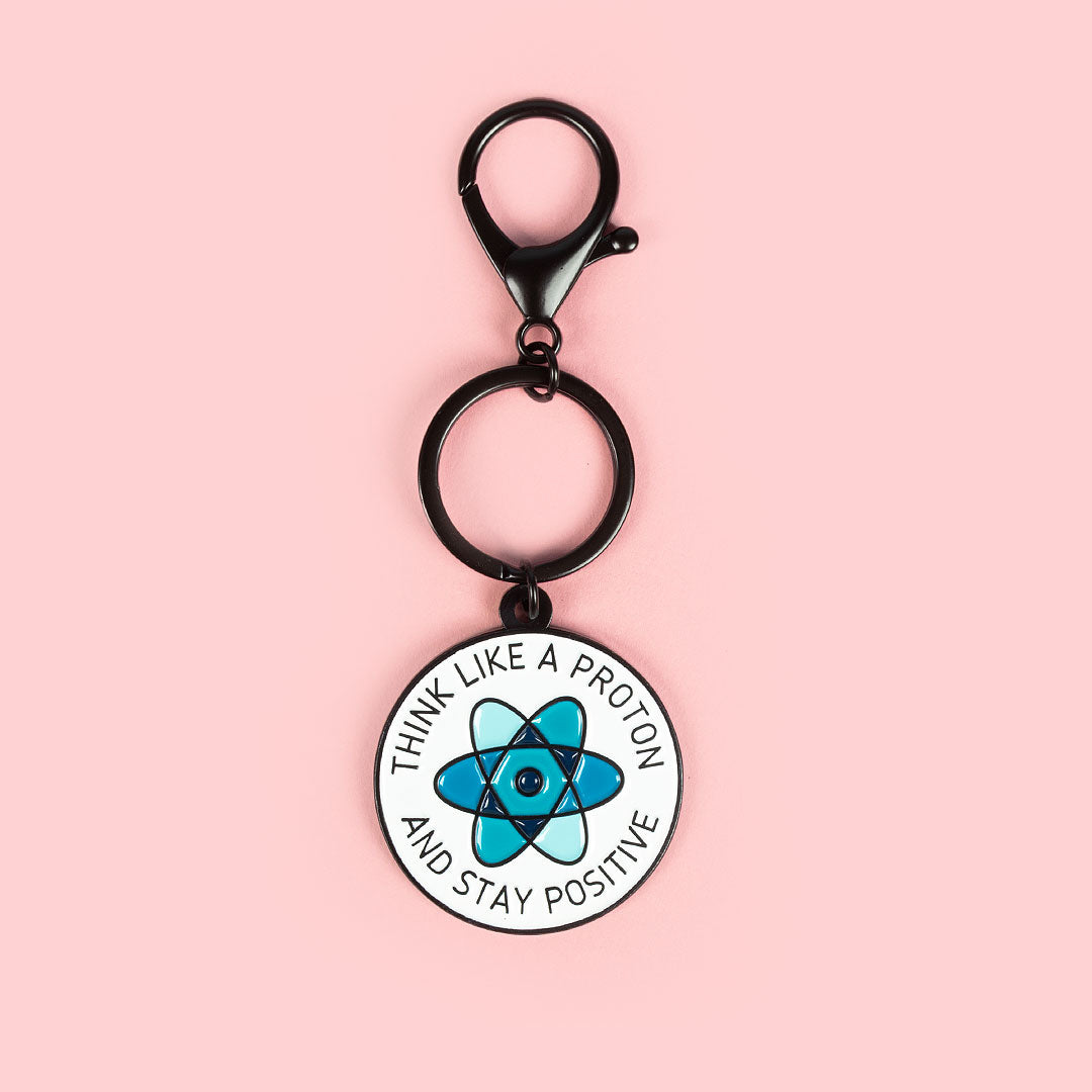 Think Like A Proton Keychain Charm – AdaMarie Jewelry