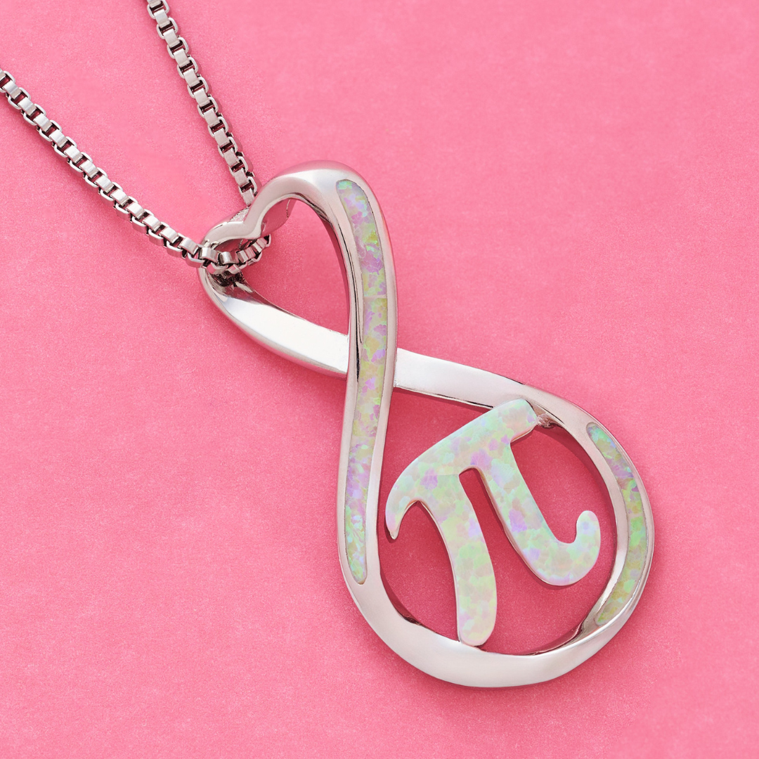 Pink Opal Infinity Pi Necklace – AdaMarie Jewelry