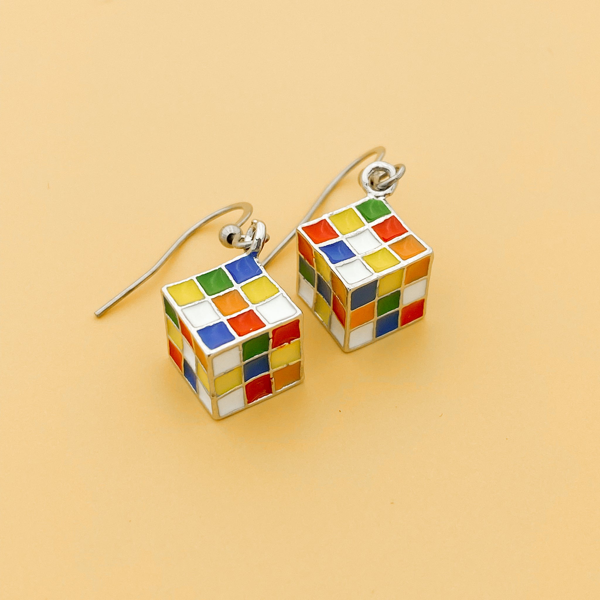 Rubik's Cube Earrings – AdaMarie Jewelry