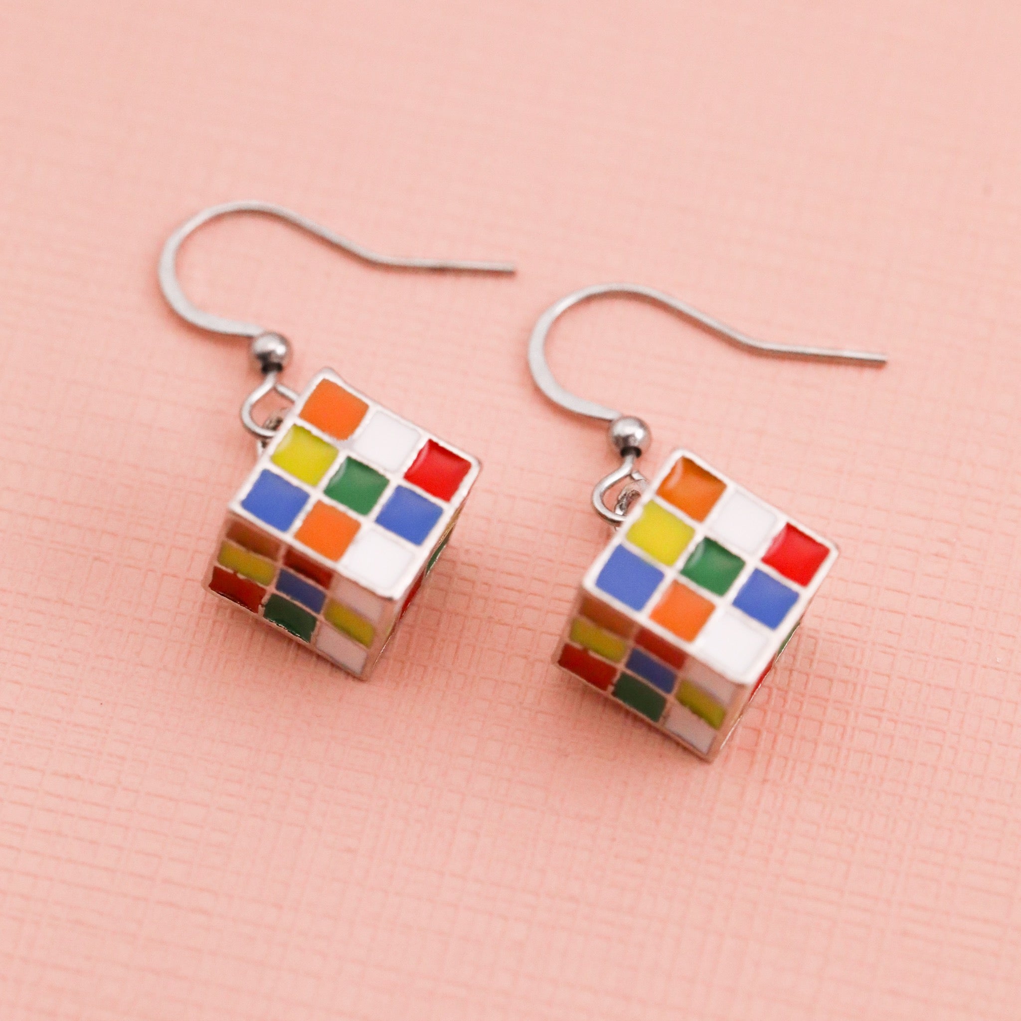 Rubik's Cube Earrings – AdaMarie Jewelry