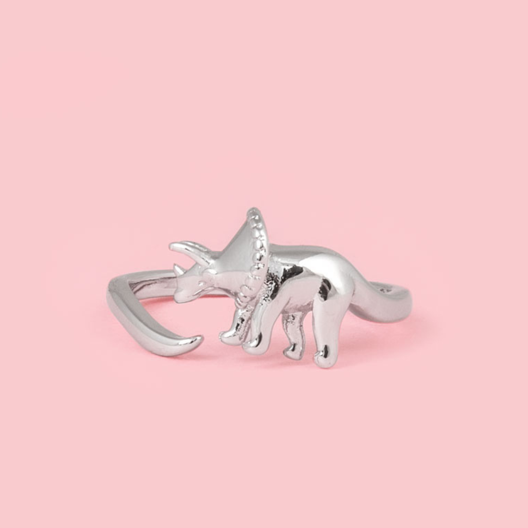Triceratops Dinosaur Ring – AdaMarie Jewelry